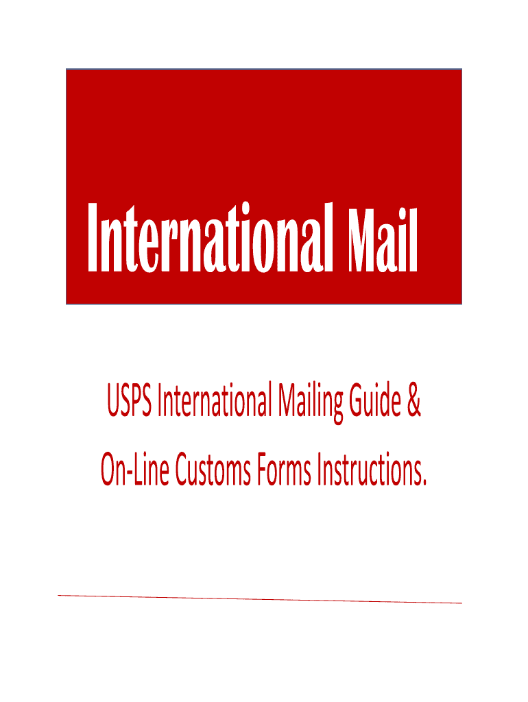 Fillable Online USPS International Mailing Guide & Fax Email Print ...