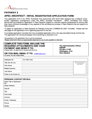 Fillable Online Initial Registration APPLICATION FORM Fax Email Print ...