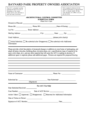 Fillable Online acc submittal formdoc Fax Email Print - pdfFiller