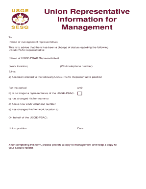 Fillable Online Representative form for management en Fax Email Print ...