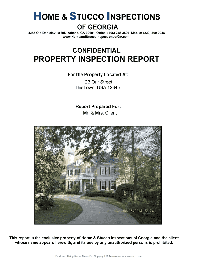 Fillable Online HOME amp STUCCO INSPECTIONS Fax Email Print - pdfFiller