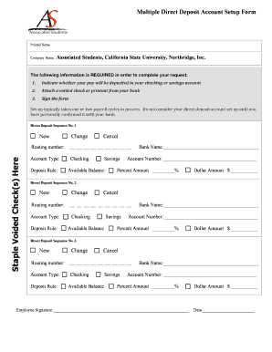 Fillable Online csun Student Employment Information Packet - California ...