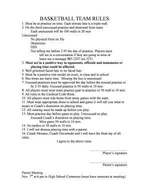 Fillable Online clinton k12 mo BASKETBALL TEAM RULES - Clinton School ...
