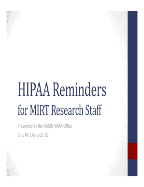 Fillable Online hipaa uams Microsoft PowerPoint - HIPAA Reminders for ...