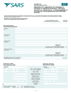Fillable Online Income Tax - IT77 - Application for registration as a ...