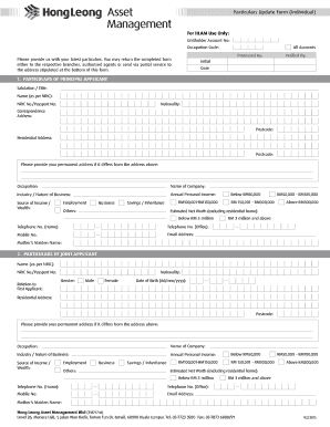 Fillable Online Particulars Update Form Individual Fax Email Print - pdfFiller