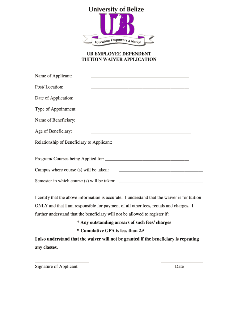 Fillable Online UB EMPLOYEEEMPLOYEE DEPENDENT Fax Email Print - pdfFiller