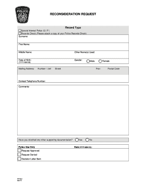 Fillable Online PRP681 - Reconsideration Request - v1docx Fax Email ...