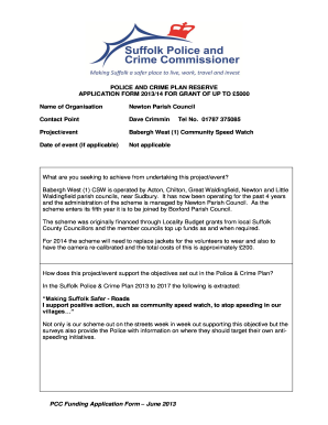 Fillable Online suffolk-pcc gov POLICE AND CRIME PLAN RESERVE ...