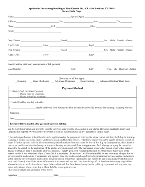 Fillable Online Zk Training Application Release Form Fax Email Print ...