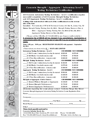 Fillable Online cibofnyc ACI CERTIFICATION - cibofnyc Fax Email Print ...