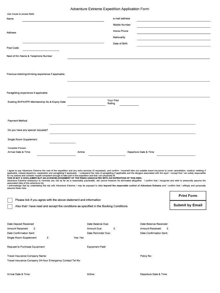Fillable Online Expedition-E-formpdf Fax Email Print - pdfFiller