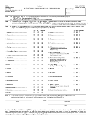 Fillable Online USDA Position 3 REQUEST FOR ENVIRONMENTAL INFORMATION ...