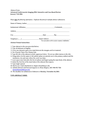 Fillable Online ce mayo ABSTRACTS - Mayo School of Continuous ...