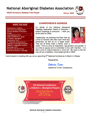 Fillable Online nada National Aboriginal Diabetes Association - nadaca ...