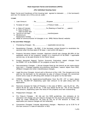 Fillable Online 1 of 6 - CAN FIN HOMES LTD Fax Email Print - pdfFiller