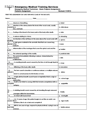 Fillable Online Pediatric Assignment Fax Email Print - pdfFiller