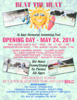 Fillable Online PoolInsert229878 Layout 1 - Lehighton Borough Fax Email ...