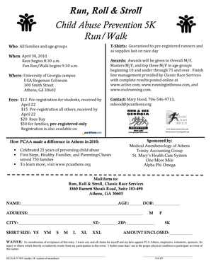 Fillable Online Run Walk Flyer 2docx Fax Email Print - pdfFiller