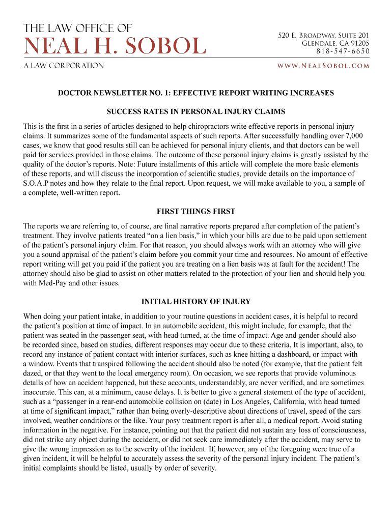 Fillable Online DOCTOR NEWSLETTER NO Fax Email Print - pdfFiller