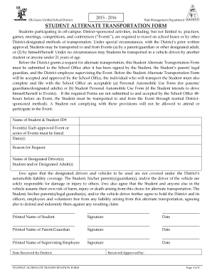 Fillable Online Under special circumstances, with the Districts prior ...