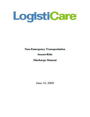 Fillable Online Discharge Manual - LogistiCare Fax Email Print - pdfFiller