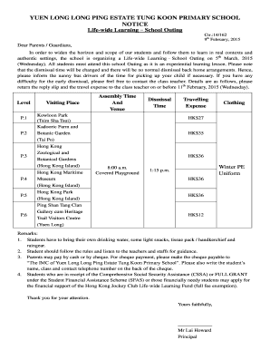 Fillable Online tkps edu Lifewide LearningSchool Outing - tkps edu Fax ...