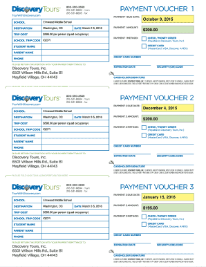 Fillable Online PAYMENT VOUCHER 2 - elmwoodk12ohus Fax Email Print - pdfFiller