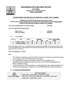 Fillable Online JHARKHAND GRAMIN BANK Fax Email Print - pdfFiller