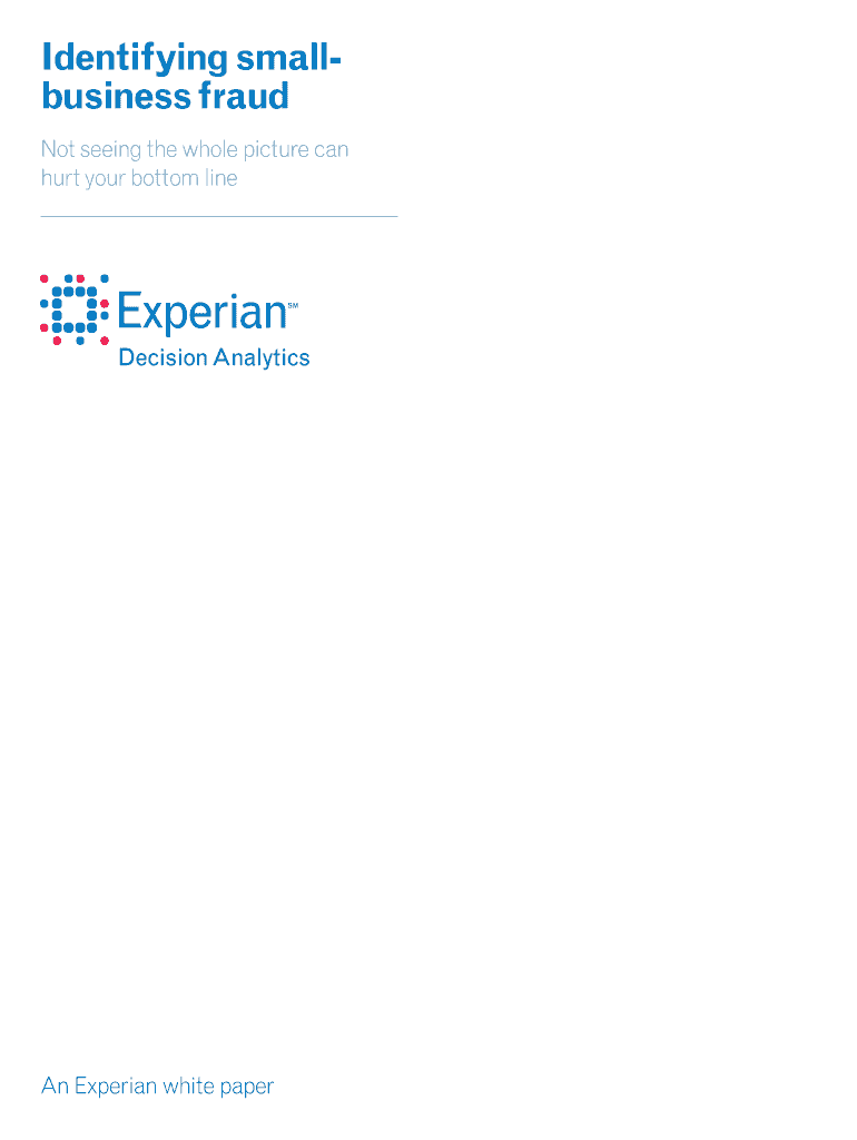 Fillable Online Identifying small-business fraud Fax Email Print ...