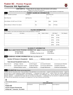 Fillable Online Financial Aid Application (pdf) - bluesombrero Fax Email Print - pdfFiller