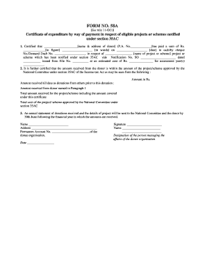 Fillable Online 58A See rule 11-O(1) Certificate of expenditure by way ...