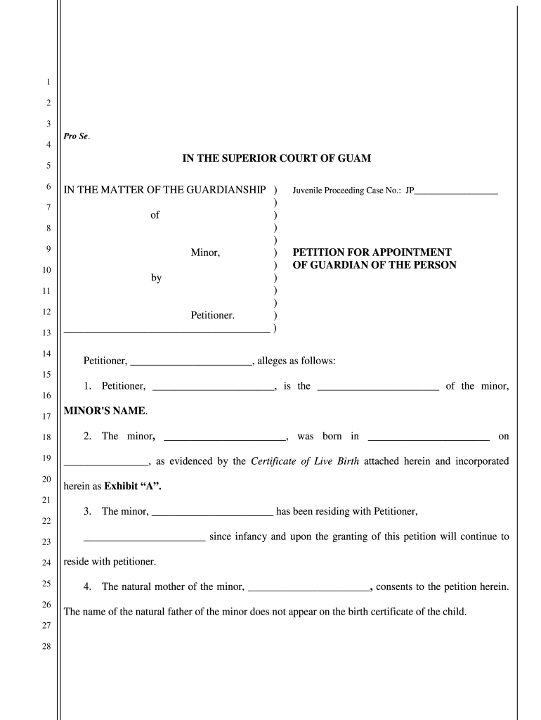 Free Termination Of Guardianship Forms Fill Out Sign Online DocHub