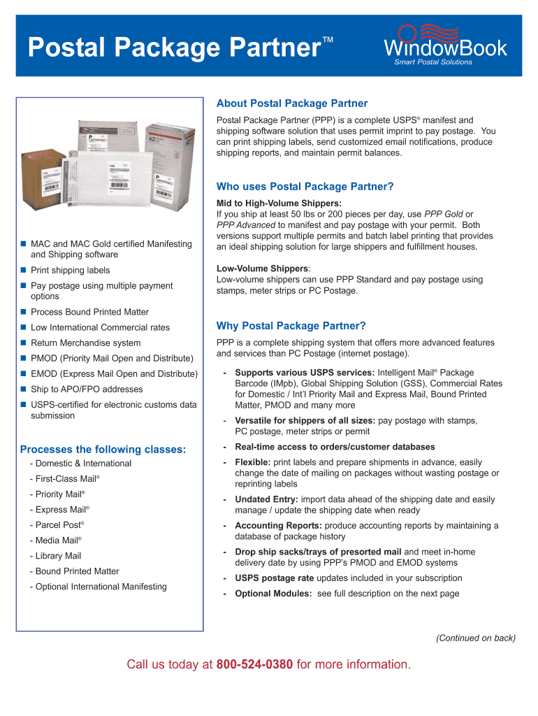 Fillable Online Smart Postal Solutions Fax Email Print - pdfFiller