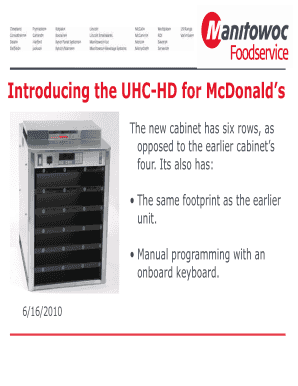 Fillable Online Introducing the UHC-HD for McDonalds Fax Email Print ...