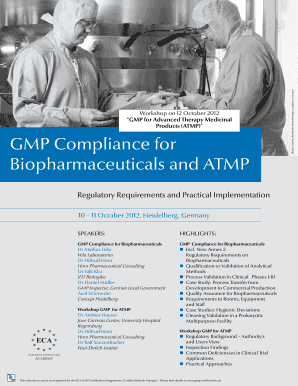 Fillable Online atmp gmp form Fax Email Print - pdfFiller