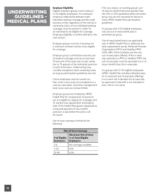 Fillable Online Underwriting guidelines - ARMS Insurance Group Fax ...