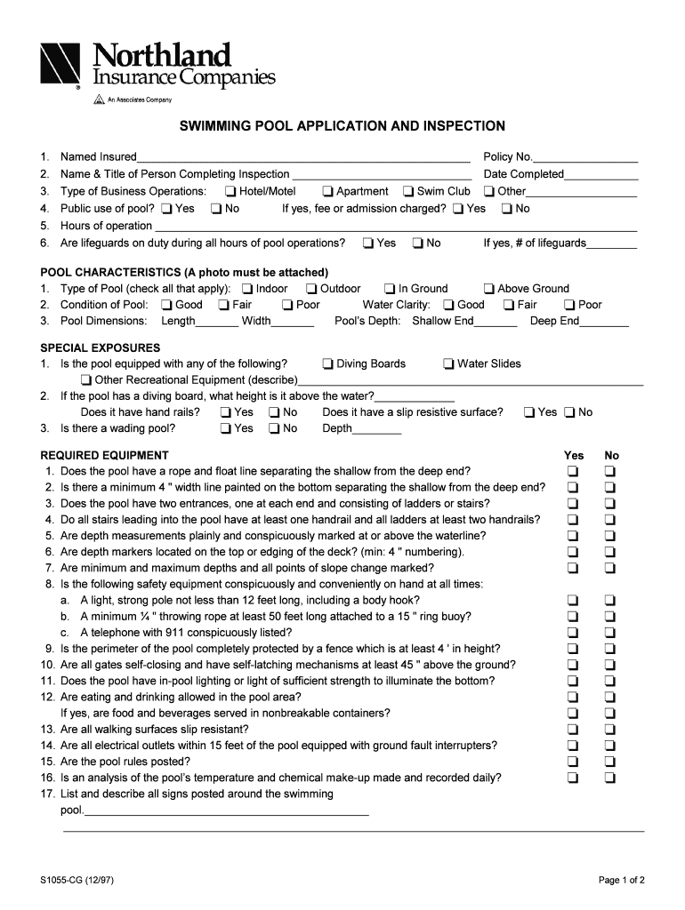 Fillable Online Swimming Pool Application and Inspection Fax Email ...