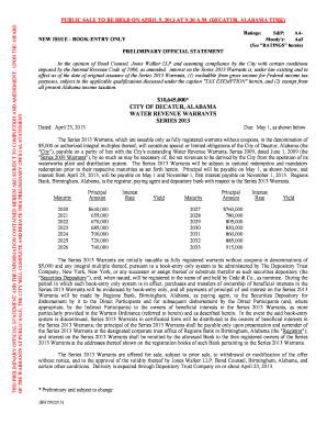 Fillable Online 10645000 city of decatur alabama water bb - i-Deal ...