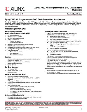 Fillable Online Zynq-7000 All Programmable SoC Data Sheet: Fax Email ...