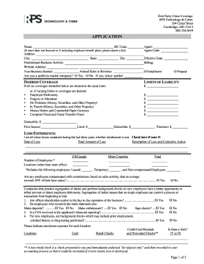 Fillable Online First Party Crime Coverage Fax Email Print - pdfFiller