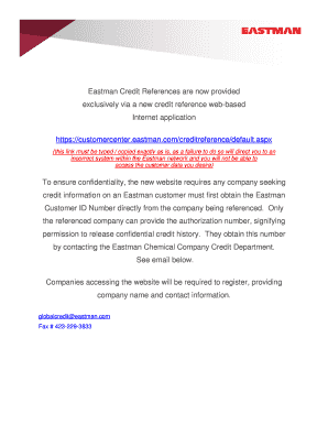 Credit Reference Check Template | pdfFiller