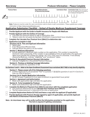 Fillable Online New Jersey Producer Information Please Complete ...