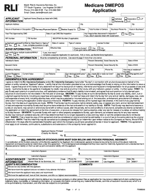 Fillable Online Medicare DMEPOS Application - EBView Fax Email Print - pdfFiller