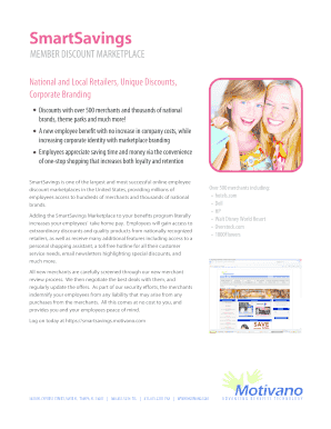 Fillable Online SmartSavings - Datasheet - ER Front - EBView Fax Email ...