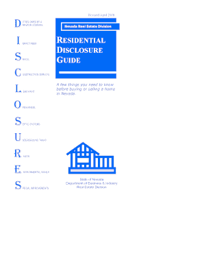 Fillable Online Residential Disclosure Guide Fax Email Print - pdfFiller