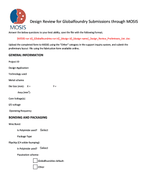 Fillable Online Design Review Form - Mosis Fax Email Print - pdfFiller