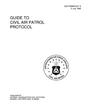 Fillable Online GUIDE TO CIVIL AIR PATROL PROTOCOL Fax Email Print ...