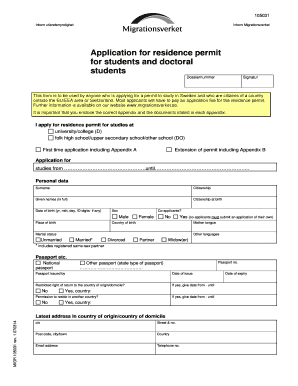 Fillable Online Application form for students 266.51 KB - Sweden Abroad ...