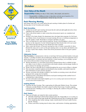 Fillable Online Core Value of the Month Fax Email Print - pdfFiller